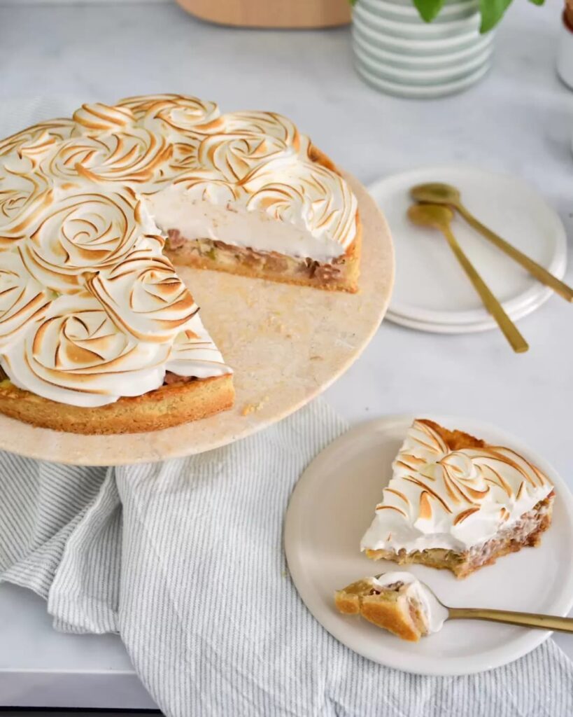 Tarte rhubarbe meringuée - CASAVIDA